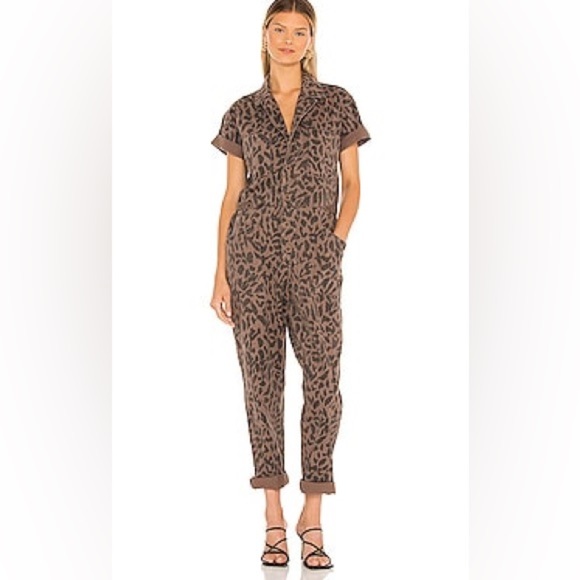 Pistola Pants And Jumpsuits Grover Field Suit In Jagged Leopard